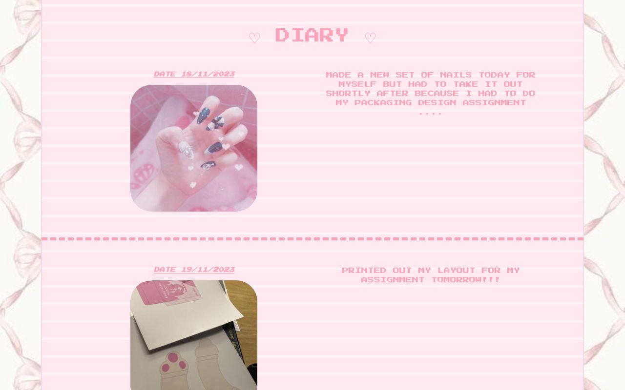 OLIVIA'S DIARY ꔫ